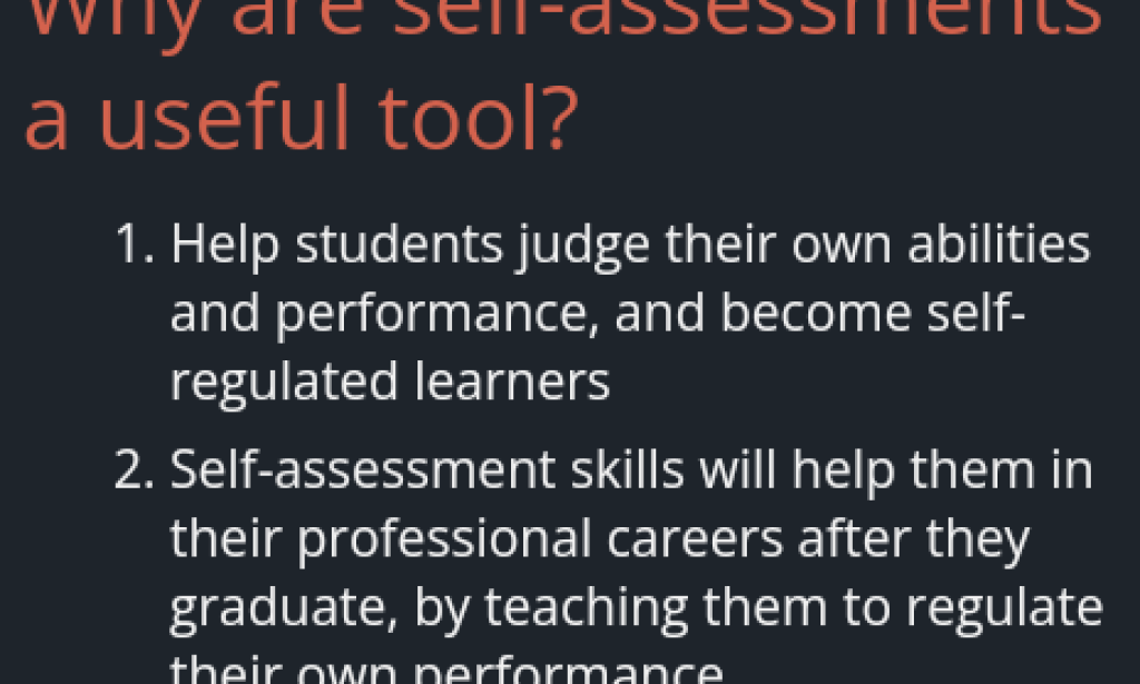 How we can assess yourself